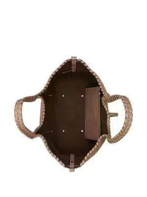 TOD'S Braided Pendant Shopping Tote Bag