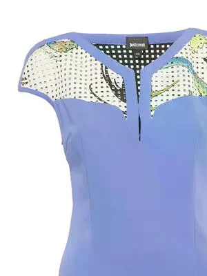 Just Cavalli Perforated-detail Dress