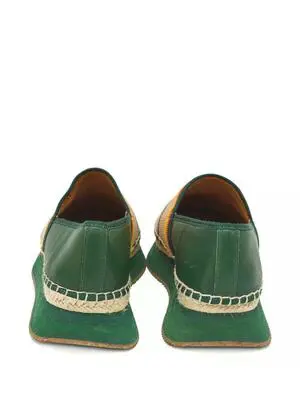 Tory Burch Knit Leather Espadrilles