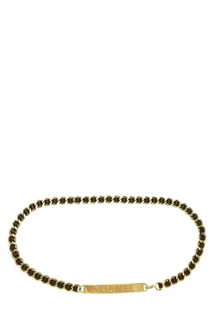 Chanel Logo Chain Belt - Black