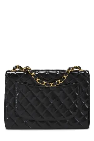 Chanel Quilted Patent Half Flap