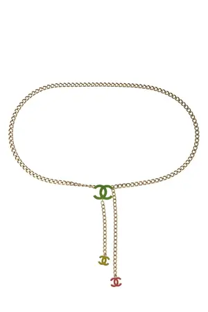 CHANEL Chain Belt With 'CC' Logo Pendants