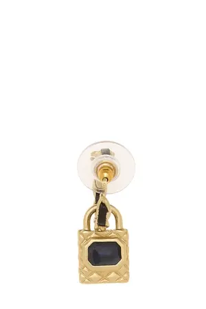 Chanel Padlock Dangle Earrings