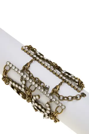Chanel Crystal Logo Bracelet