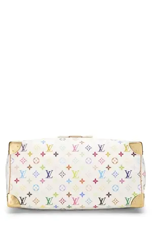 LOUIS VUITTON Takashi Murakami Monogram Multicolore Speedy 40 - White