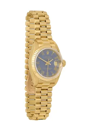 Rolex 69178 Yellow Gold Roman Dial President - Blue