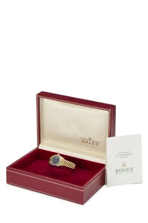 Rolex 69178 Yellow Gold Roman Dial President - Blue