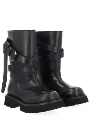 Moschino Tie-me Boots - Black