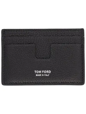 TOM FORD Card Holder With Logo - Black
