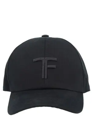 TOM FORD Monogram Baseball Cap - Black
