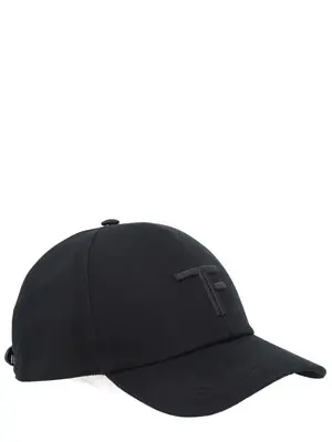 TOM FORD Monogram Baseball Cap - Black