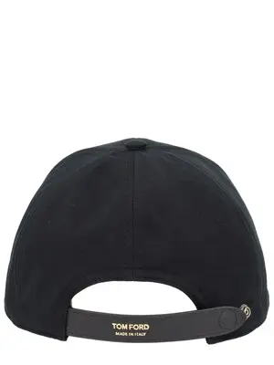 TOM FORD Monogram Baseball Cap - Black