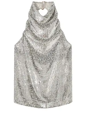 Stella McCartney Fil Coupe Top - Silver