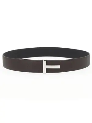 TOM FORD Belt With Buckle - Brown