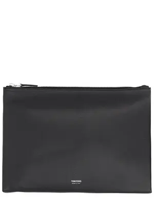 TOM FORD Leather Clutch - Black