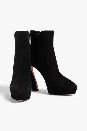 GIANVITO ROSSI Vertigo Suede Platform Ankle Boots