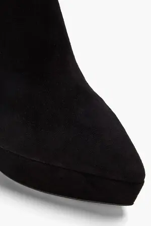 GIANVITO ROSSI Vertigo Suede Platform Ankle Boots