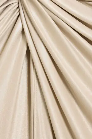 Lapointe Draped Cutout Metallic Gown