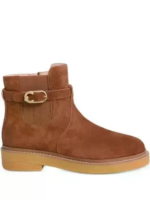 COCCINELLE C-saddle Ankle Boots - Brown