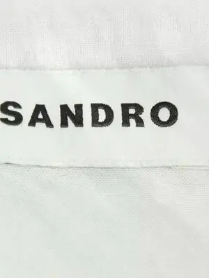 Sandro Striped Cropped Top