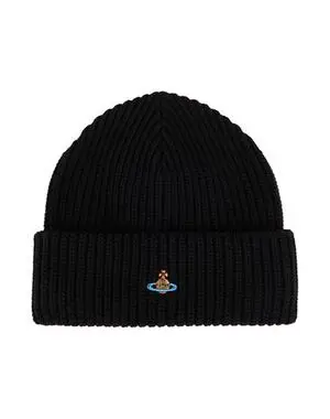 VIVIENNE WESTWOOD Wool Beanie - Black