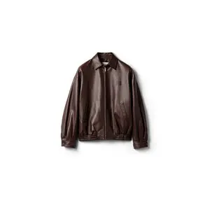 Miu Miu Nappa Leather Blouson Jacket - Sienna