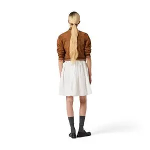Miu Miu Suede Blouson Jacket - Cinnamon