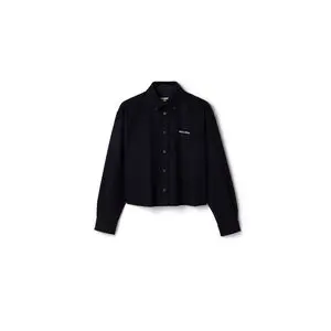 Miu Miu Velour Shirt - Navy