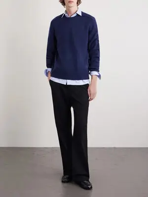 Burberry Cashmere-blend Sweater - Blue