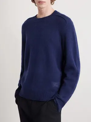 Burberry Cashmere-blend Sweater - Blue