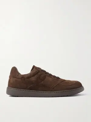 Loewe Jambo Suede Sneakers - Brown
