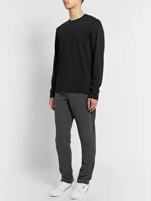 JAMES PERSE Lotus Slim-fit Cotton-jersey T-shirt - Black