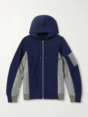 Sacai Trimmed Sweatshirts Hoodies For Men
