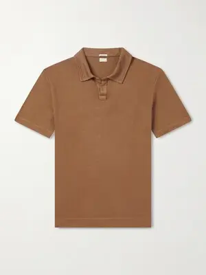 Massimo Alba Aruba Linen And Cotton-blend Polo Shirt - Brown