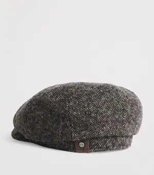 Stetson Virgin Wool Tweed Hatteras Flat Cap