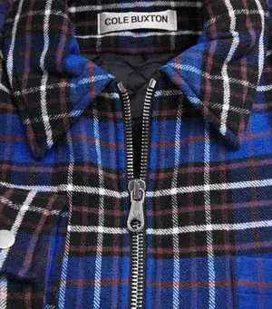 COLE BUXTON Cotton Check Overshirt