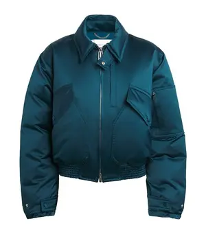 Victoria Beckham Down Bomber Jacket - Navy