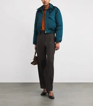 Victoria Beckham Down Bomber Jacket - Navy