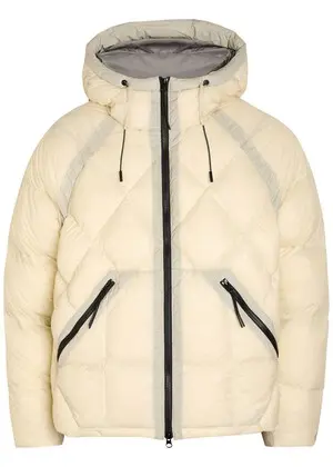 PICANTE Padded Hooded Nylon Jacket - Ivory