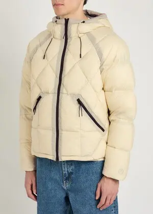 PICANTE Padded Hooded Nylon Jacket - Ivory