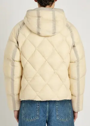 PICANTE Padded Hooded Nylon Jacket - Ivory