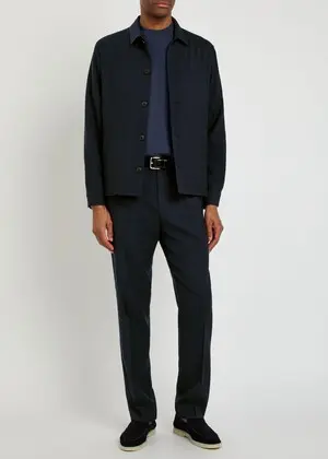 Sunspel Wool Jacket - Navy