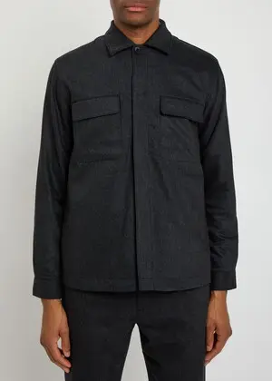 Sunspel Wool And Cashmere-blend Overshirt