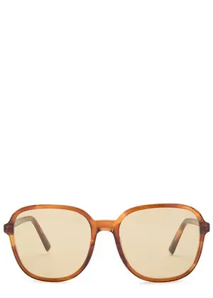 Miu Miu Oversized Square-frame Sunglasses - Brown