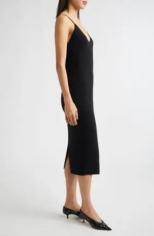JIL SANDER Rib Virgin Wool Slipdress