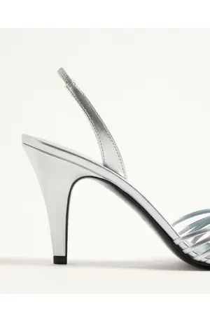 Valentino Garavani Royal Slingback Sandal - Silver