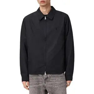 ALLSAINTS Trey Cotton Blend Jacket - Jet Black