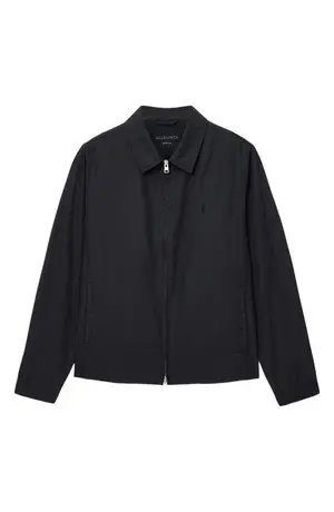 ALLSAINTS Trey Cotton Blend Jacket - Jet Black