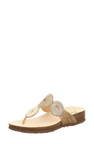 Think! Julia Circles Flip Flop - Beige/kombi