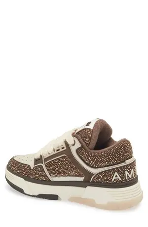 Amiri Crystal Embellished Ma-1 Sneakers - Dark Brown
